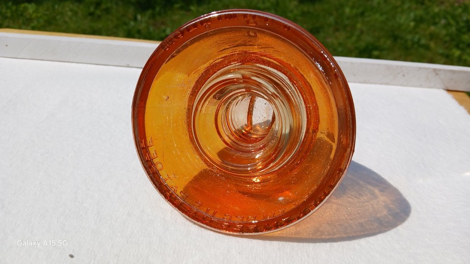 "Pyrex 63" Carnival Glass Insulator in Very Near Mint Condition. | eBay