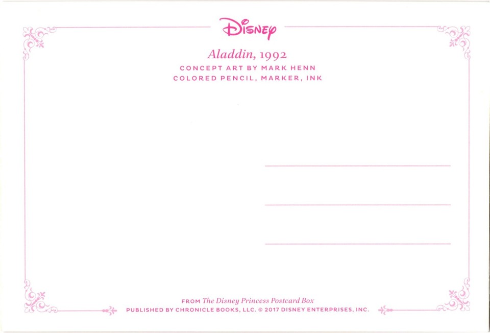 Disney's Aladdin Concept Art by Mark Henn Postcard Unposted | eBay