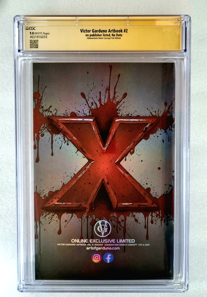 Victor Garduno Artbook #2 CGC 9.8 SS - Wolverine Adamantium Ronin -Foil ...
