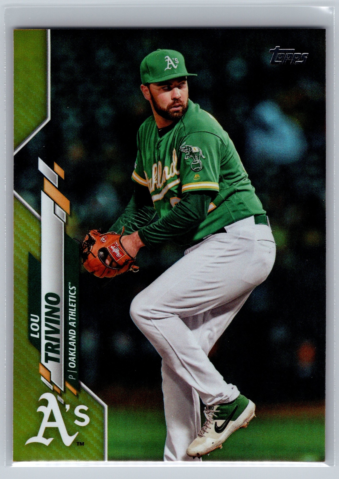2020 Topps Series 2 Lou Trivino Gold Foil #587 Oakland Athletics | eBay