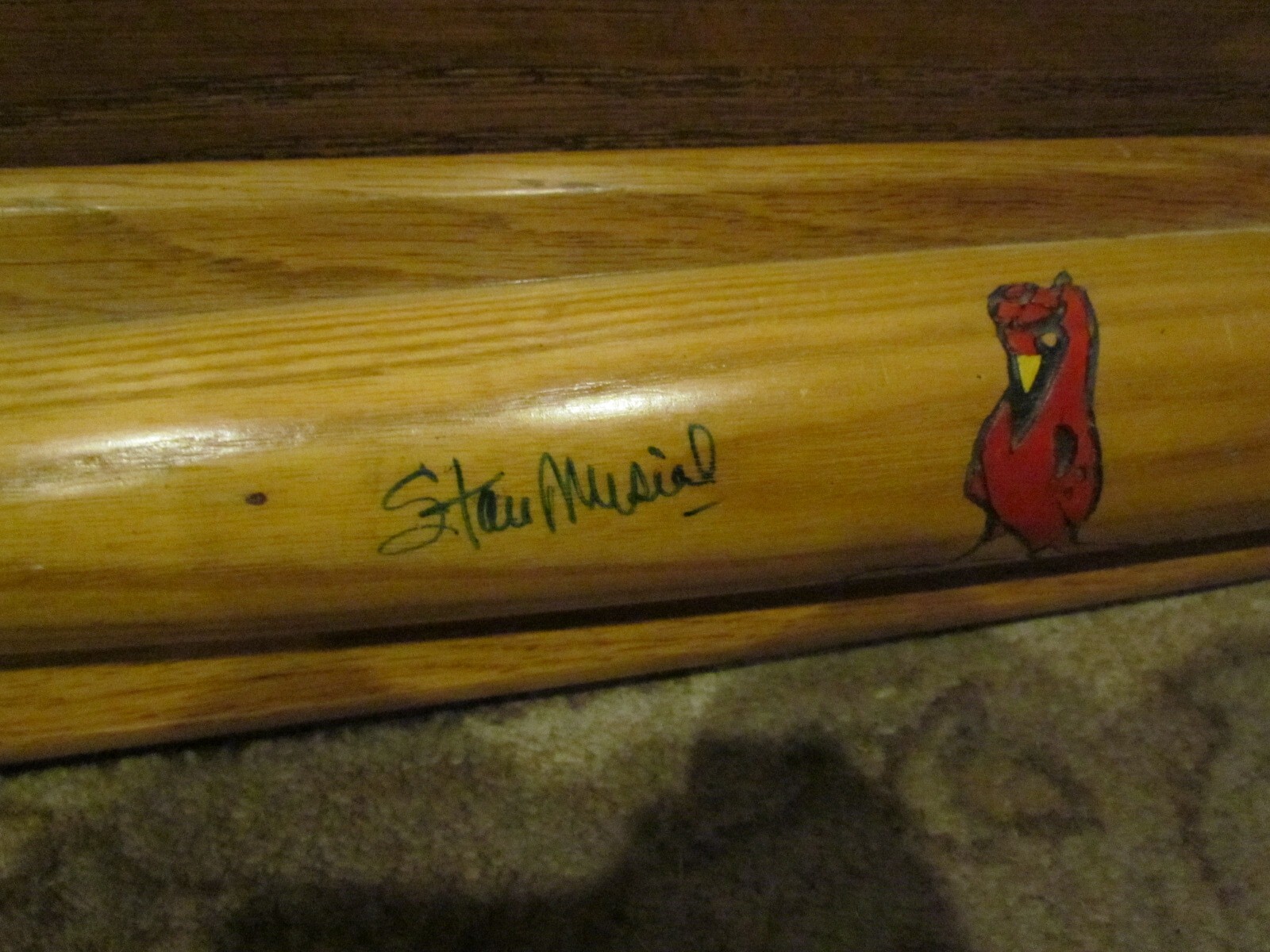 Stan Musial Signed Cardinal bat on plaque JSA Certified | eBay