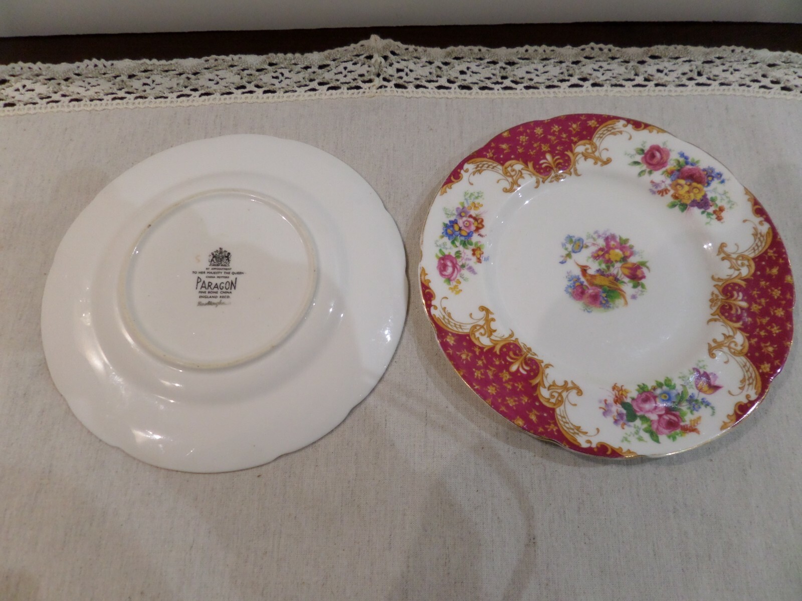 Paragon Fine Bone China Rockingham Side Plates | eBay UK