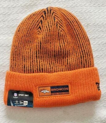 NEW ERA NFL Denver Broncos Knit ORANGE//BLUE Beanie Boggin Hat | eBay