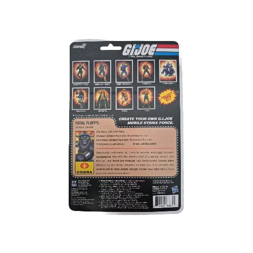 Fatal Fluffy GI Joe Super 7 Reaction Hasbro O Ring Mint Package | eBay