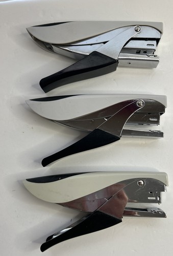 Set Of 3 Handheld Plier Style Staplers Tested And Work | eBay