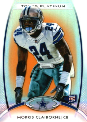 2012 Topps Platinum Orange Refractors #132 Morris Claiborne RC Dallas ...
