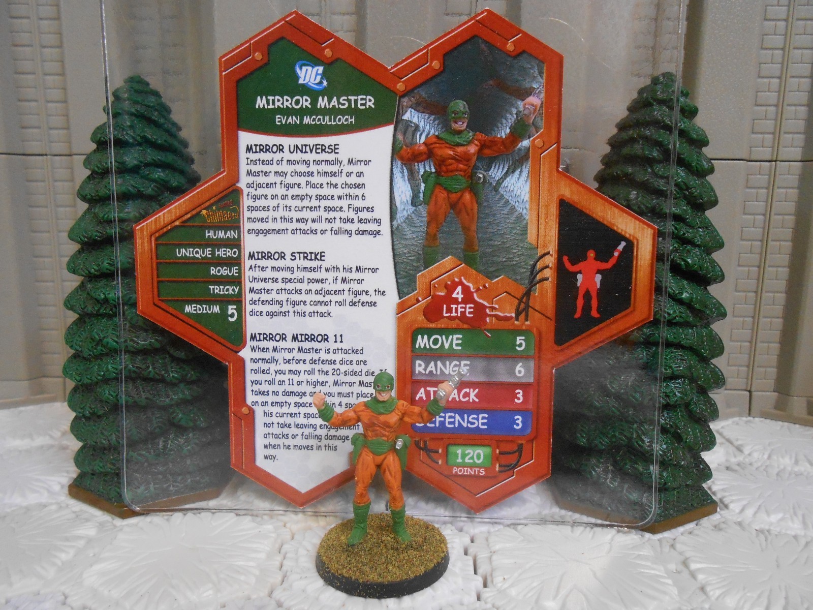 Heroscape Custom Mirror Master Dbl Sided Card & Fig DC Flash Suicide ...