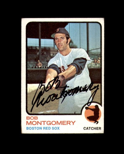 Bob Montgomery Signed Authentic 1973 Topps Boston Red Sox Autograph | eBay