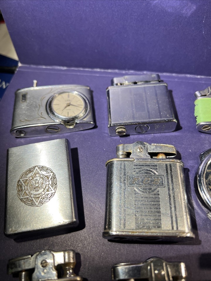 Vintage Lot of (11) Lighters. Most Flip top Untested!! Parts/repair ...