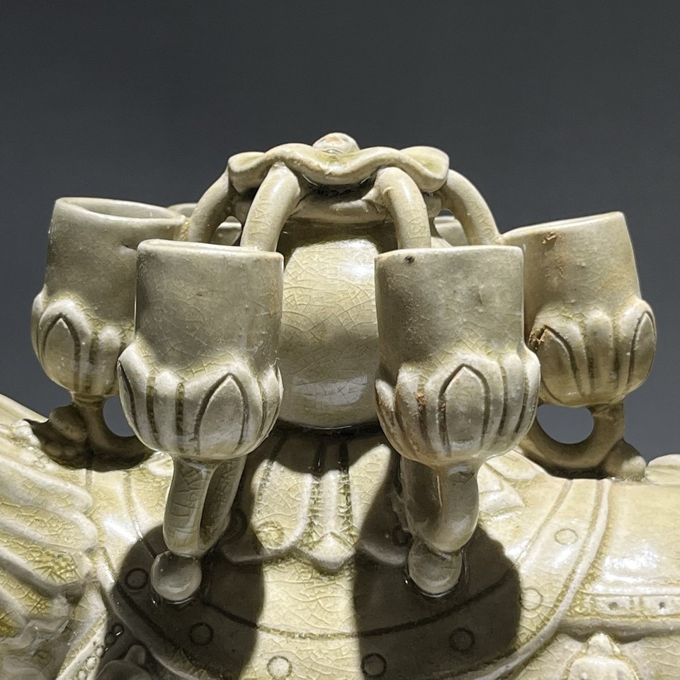 Rare Chinese porcelain Xiangzhou kiln cyan glaze elephant shape ...