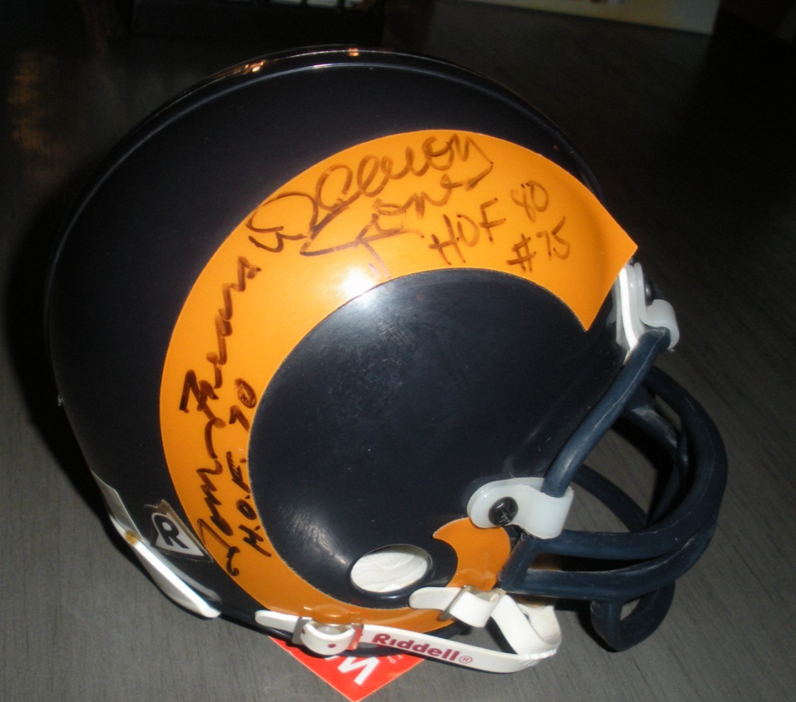 TOM FEARS,DEACON JONES,OLLIE MATSON LOSANGELES RAM RARE W/COA SIGNED ...