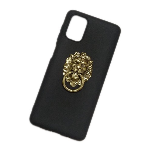 Case for Samsung Galaxy M51 3D Lion Head Finger Ring Stand Holder Soft ...