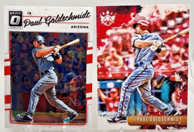 2017 Donruss Optic #66 Paul Goldschmidt & 2017 Diamond Kings #47 - D ...