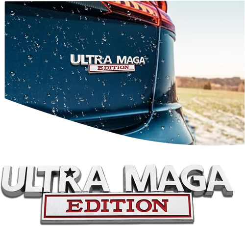 Ultra MAGA Edition Emblem Car Sticker Decal, 3D Raised Full Metal ...