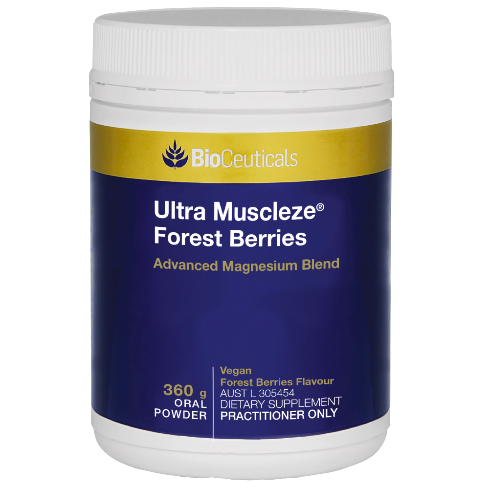 BioCeuticals Ultra Muscleze Forest Berries 360g Oral Powder Magnesium ...