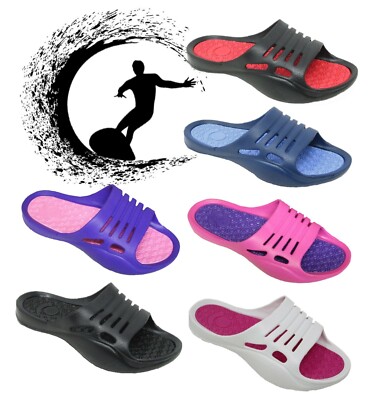 Pool Sliders Spa Beach Lightweight Holiday Surf Sandals Slip On Mules ...