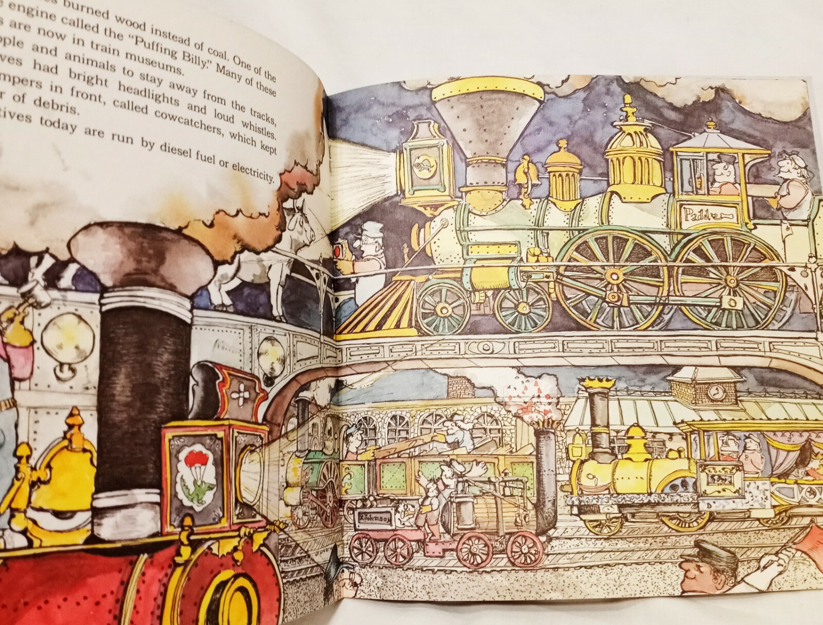 Busy Trains Paperback Book Peter Lippman 1978 Children Read To Me | eBay