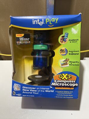 Intel Play QX3 + Computer Microscope w/ Editing & Viewing Software NEW ...