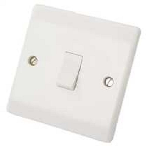 SLIM WHITE PLASTIC ELECTRICAL ACCESSORIES PLUG SOCKETS light switches ...