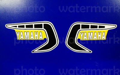 1981 Yamaha YZ 250 465 perforated 2pc tank graphics decals stickers 81 ...