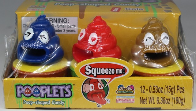 Pooplets Poop-shaped Candy by Kidsmania Cola 12 Count for sale online ...