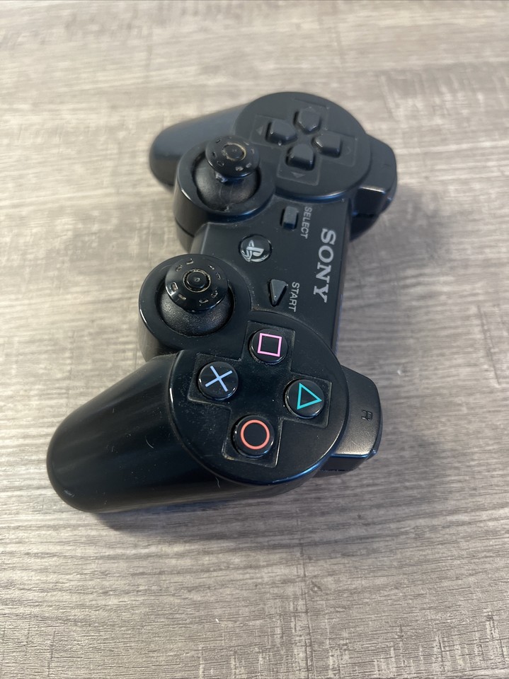 OEM Sony PlayStation 3 Controller PS3 BLACK SixAxis NO POWER FOR PARTS ...