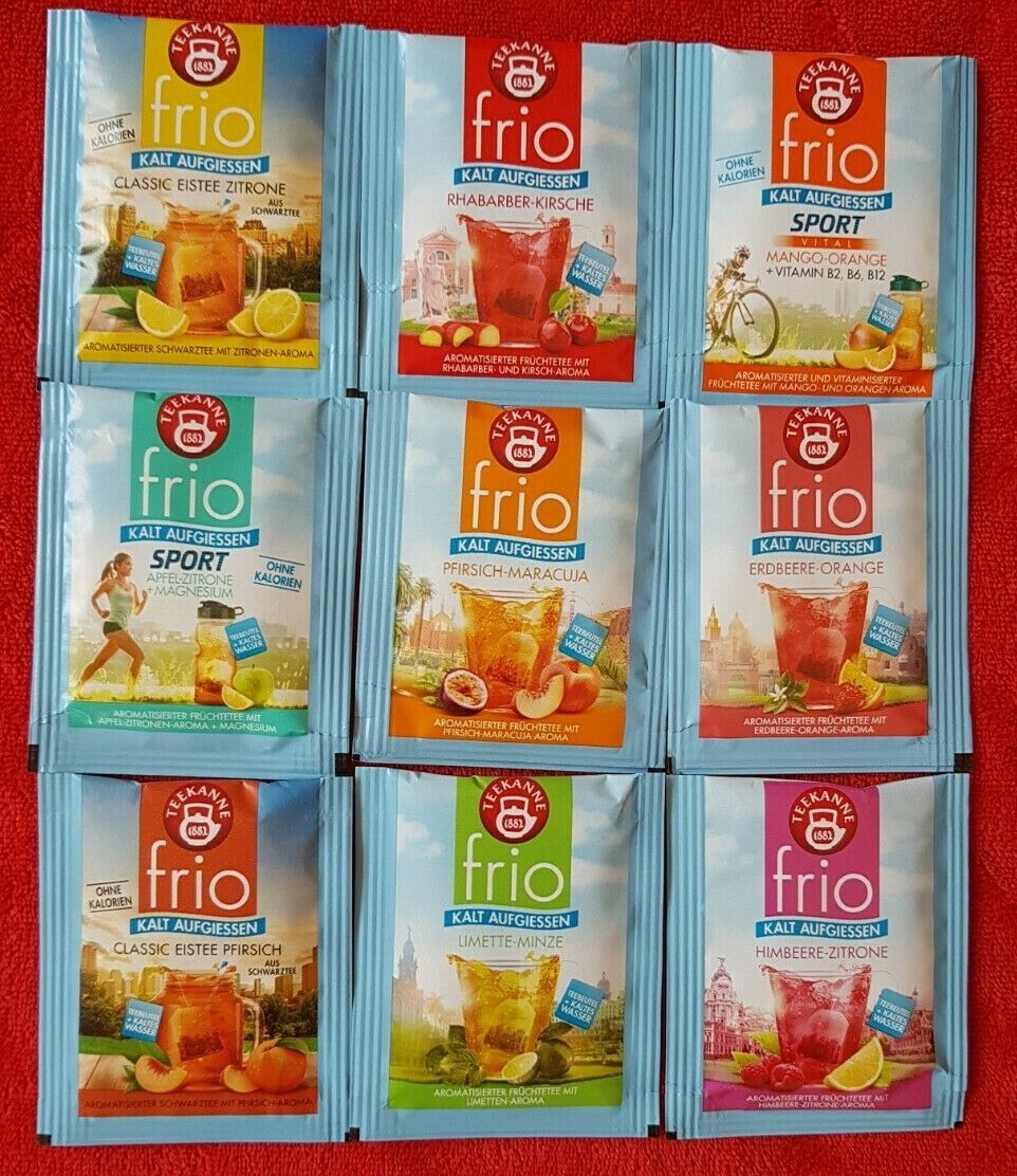 Teekanne TEE FRIO Probierset 8 vers. Sorten oder Sortenrein SPORT ...