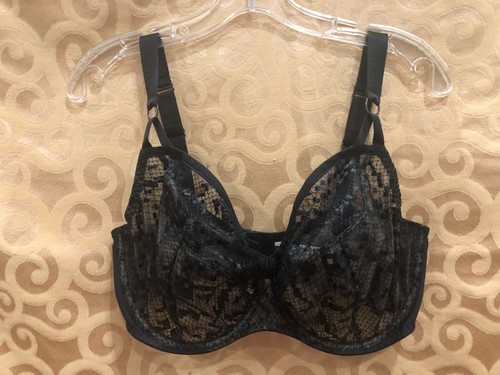 NWT MAISON LEJABY ELIXIR VENENUM BLACK UNDERWIRED FULL COVERAGE BRA ...
