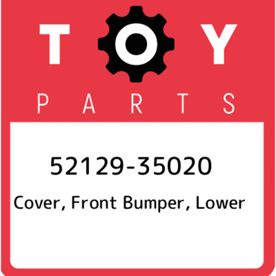 52129-35020 Toyota Cover, front bumper, lower 5212935020, New Genuine ...