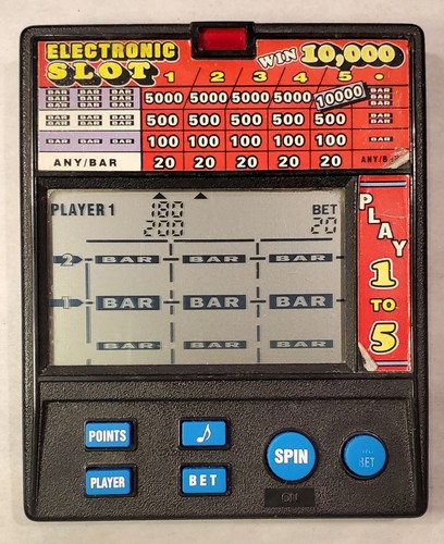 1990s Vintage Radio Shack Electronic Slot Machine Handheld Game Tested ...