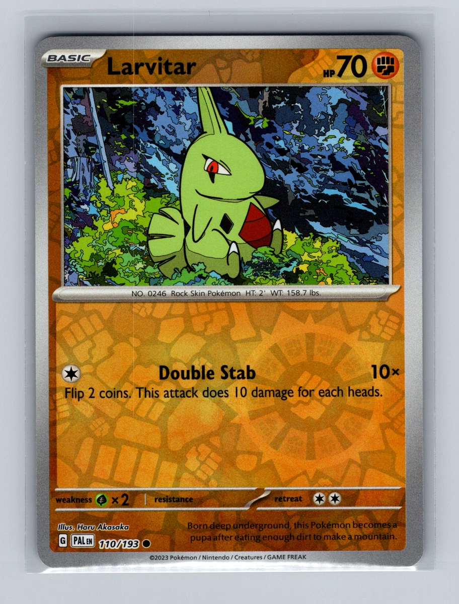 Pokemon Larvitar Card