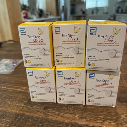 Brand New, NIB LIBRE 3 Plus Sensor (LOT of 6 Sensors) Exp. 08/09 2024 ...