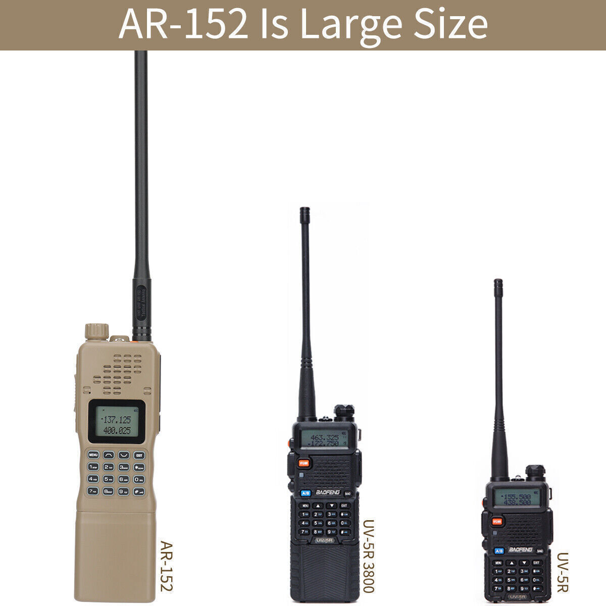 1PACK BAOFENG AR-152 15WATT UHF/VHF RECHARGEABLE WALKIE TALKIE TWO WAY ...
