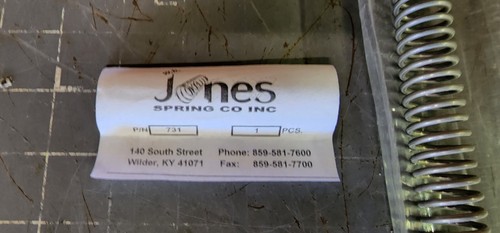 WB Jones 302 SS Compression Spring, #731, 5/8" X 20", .091 Wire Dia ...