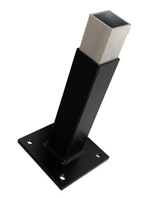 Surface Mount Base For 2” X 2” Post Aluminum Rust Proof | eBay