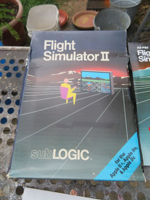 Vintage Apple II IIe Software A2-FS2 SubLogic FLIGHT SIMULATOR II 1983 ...