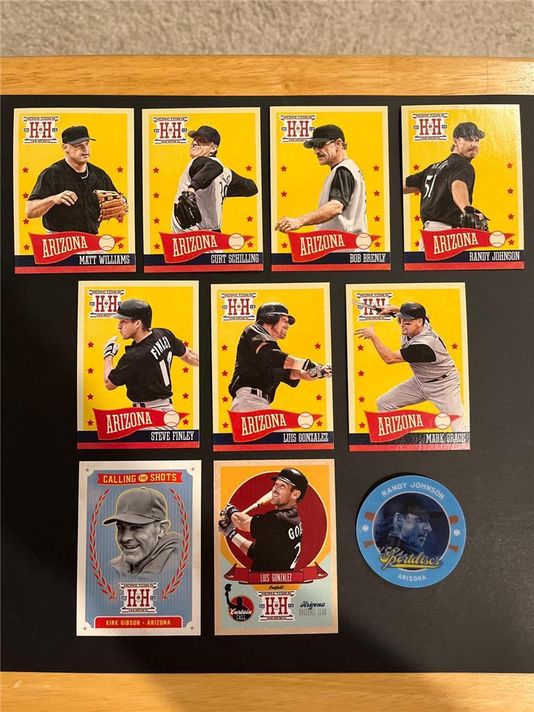 2013 Panini Hometown Heroes Arizona Diamondbacks Master Team Set 10 ...