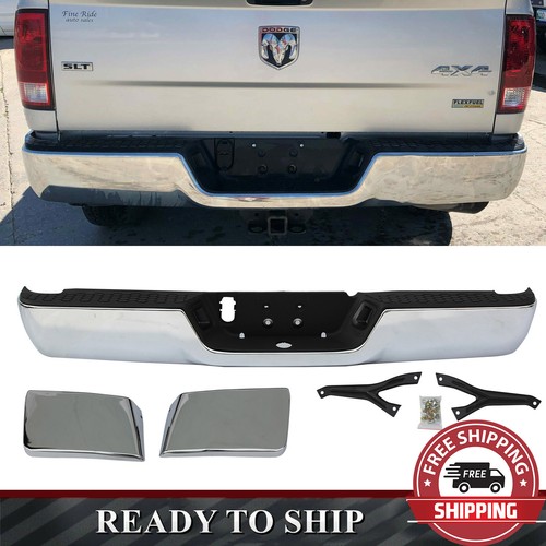 Chrome Rear Bumper Assembly for 2009-2018 Dodge Ram 1500 2010-2012 2500 ...