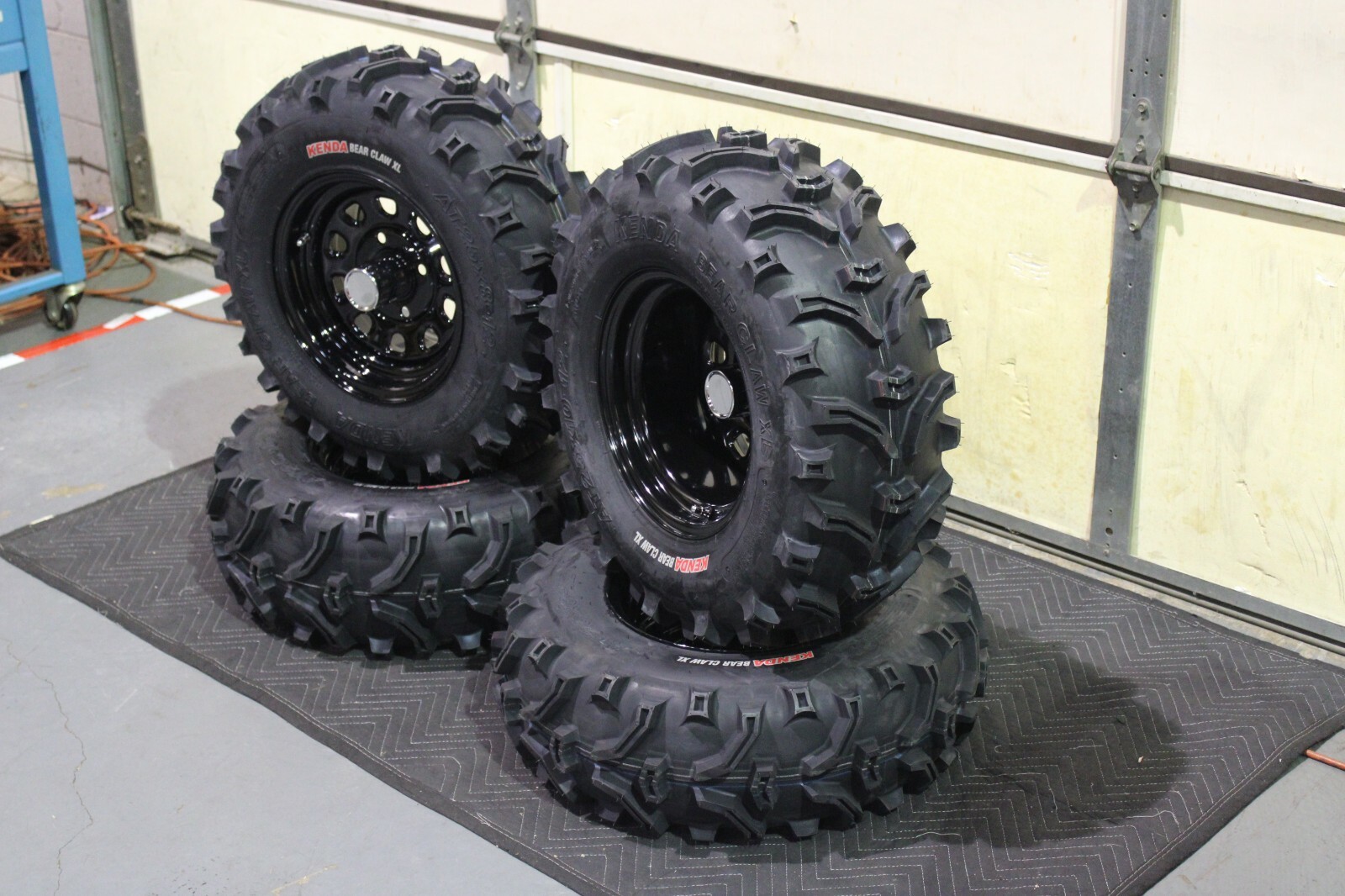 HONDA RANCHER 420 SRA 25" XL BEAR CLAW ATV TIRE ITP BLACK ATV WHEEL KIT ...