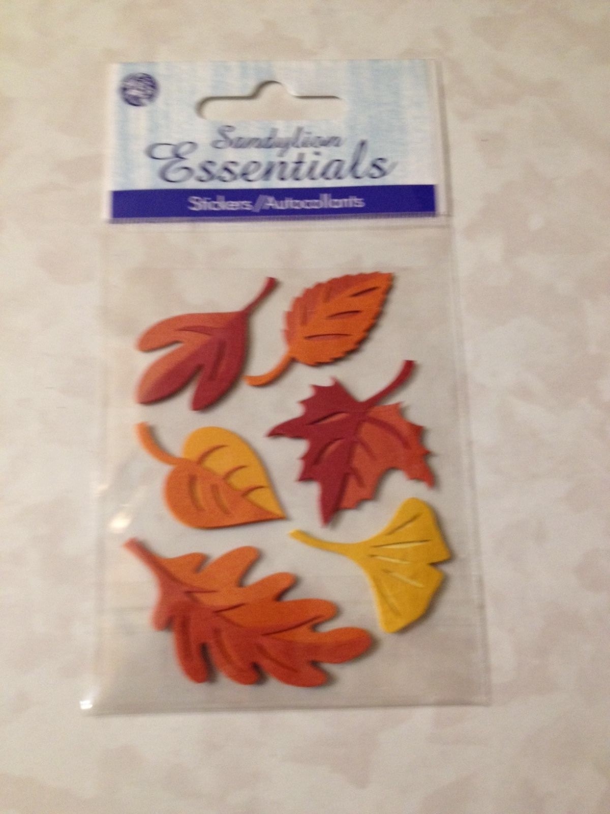 Sandylion Essentials FALL LEAVES Dimensional Stickers Scrapbooking ...