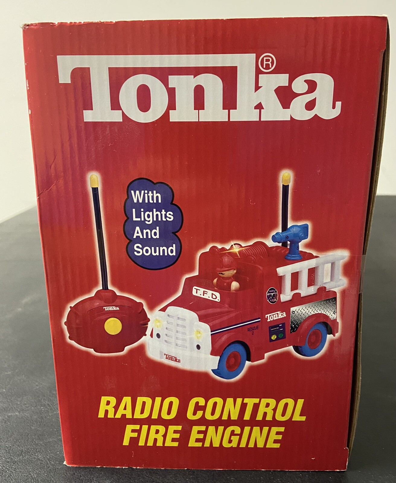 RARE 2000 Tonka Truck Radio Control Fire Engine Lights & Sounds w ...