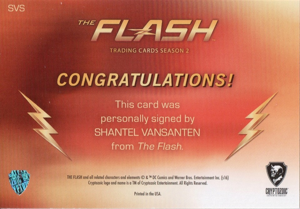 The Flash Season 2, Shantel Vansanten (Patty Spivot) Autograph Card SVS ...