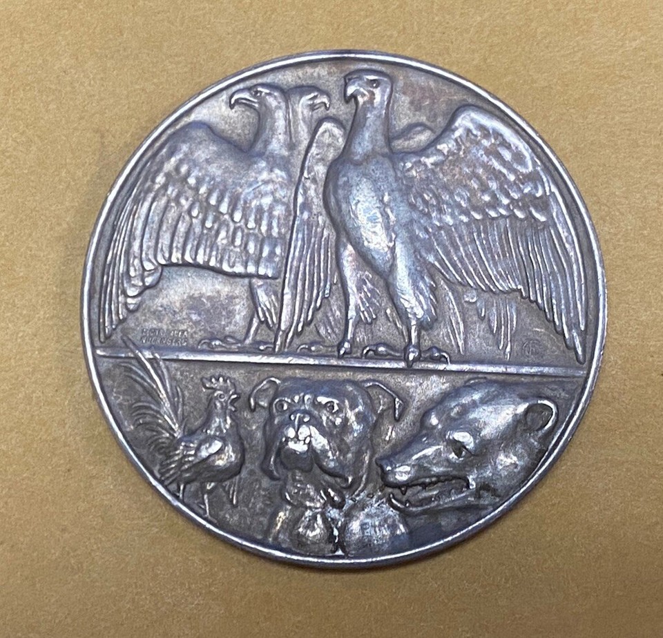 1914 GERMANY ENTERING WW1 Silver Medal**** By Lauer | eBay