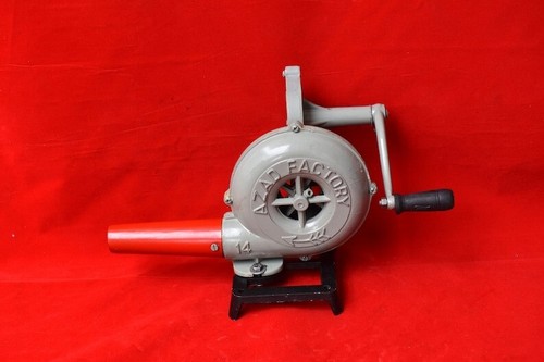 No. 14 Vintage type Aluminum Blacksmith Hand Blower Crank Forge Air ...