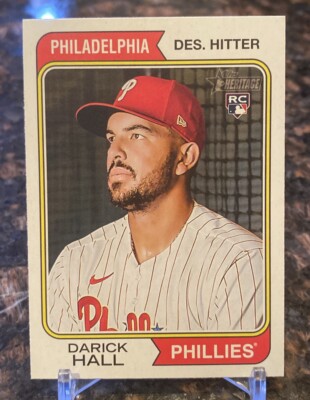 2023 Heritage Base #140 Darick Hall - Philadelphia Phillies Rookie Card ...