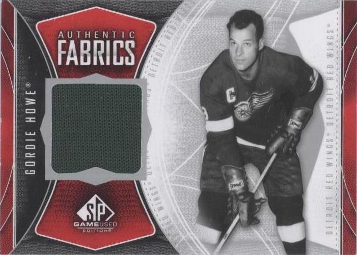 2009-10 SP Game Used Edition - Authentic Fabrics Gordie Howe #AF-GH ...