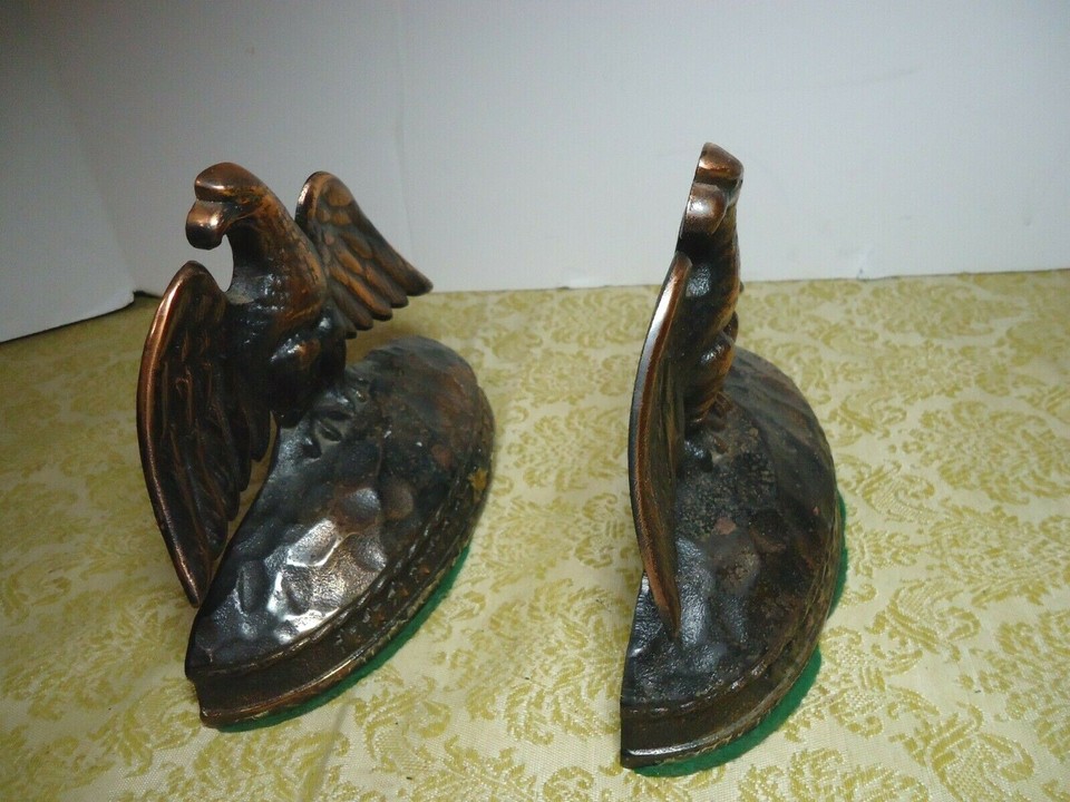 Vintage Mid Century Hamilton Foundry Ohio Cast Iron Plated Eagles ...
