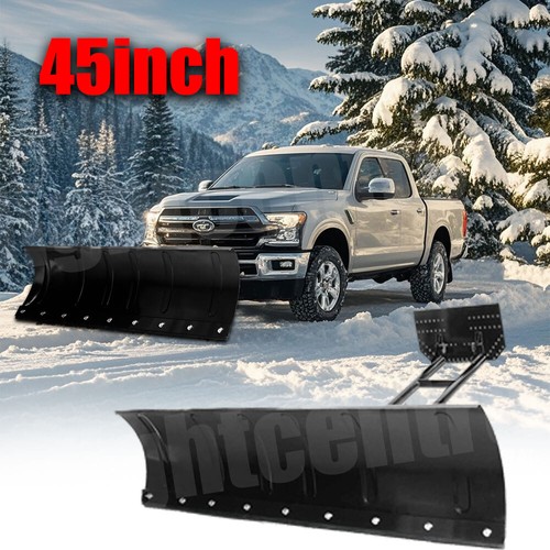 Snow Plow Adjustable 45" Steel Push Blade Universal Kit For ATV UTV ...