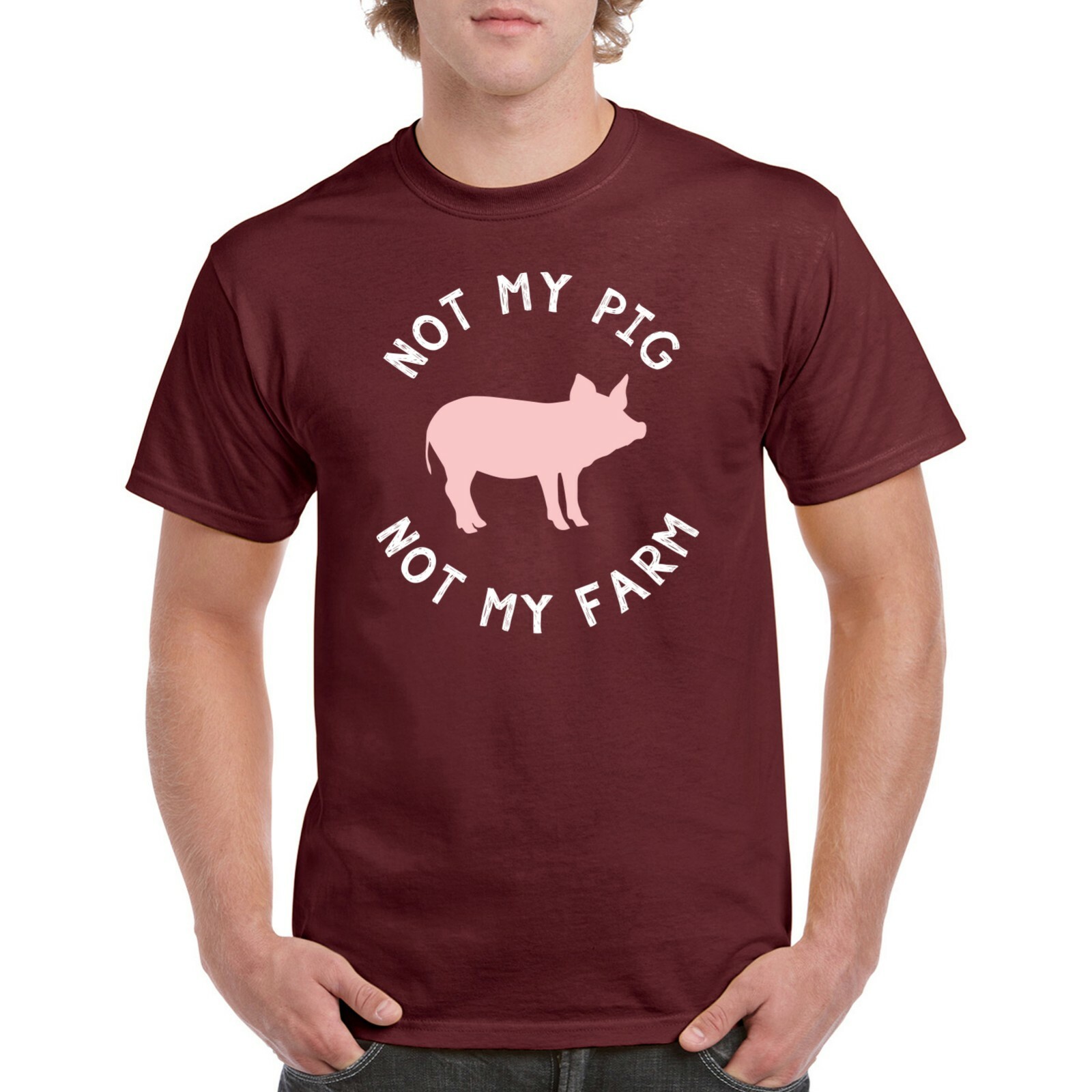 Not My Pig Not My Farm - Funny Oh My God Short Sleeve Unisex T Shirt ...