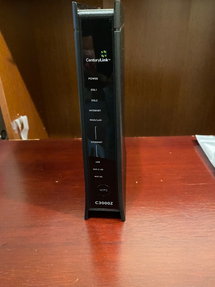CenturyLink ZyXEL C3000Z DSL Modem/Router with 2.4GHz and 5GHz Wi-Fi. W ...